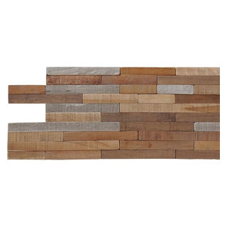 East at Main Kayu Lofts Teak Wall Tile - Rustic - Mosaic Tile - by ...