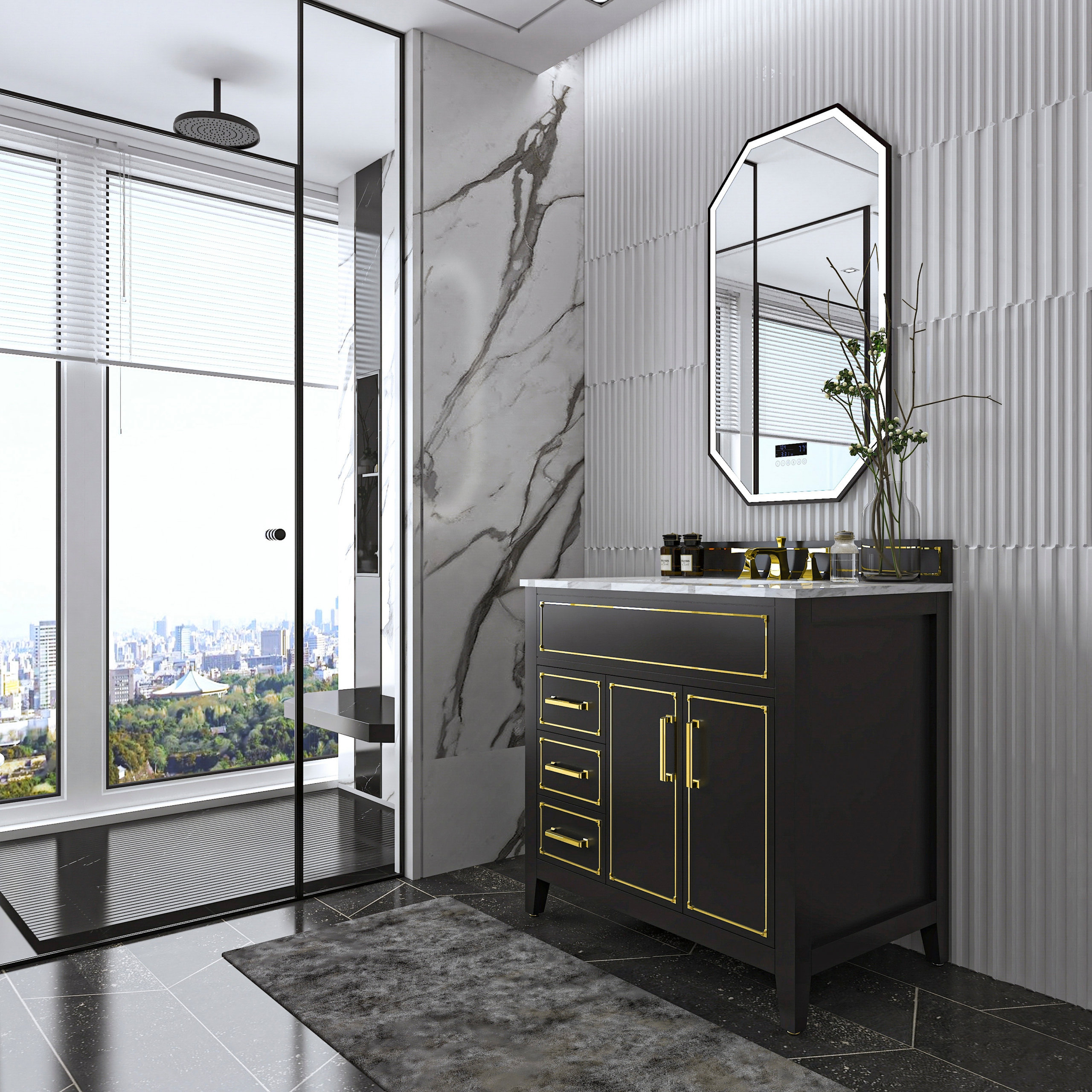 Aspen Bathroom Vanity Set, 36" - Transitional - Bathroom Vanities And ...