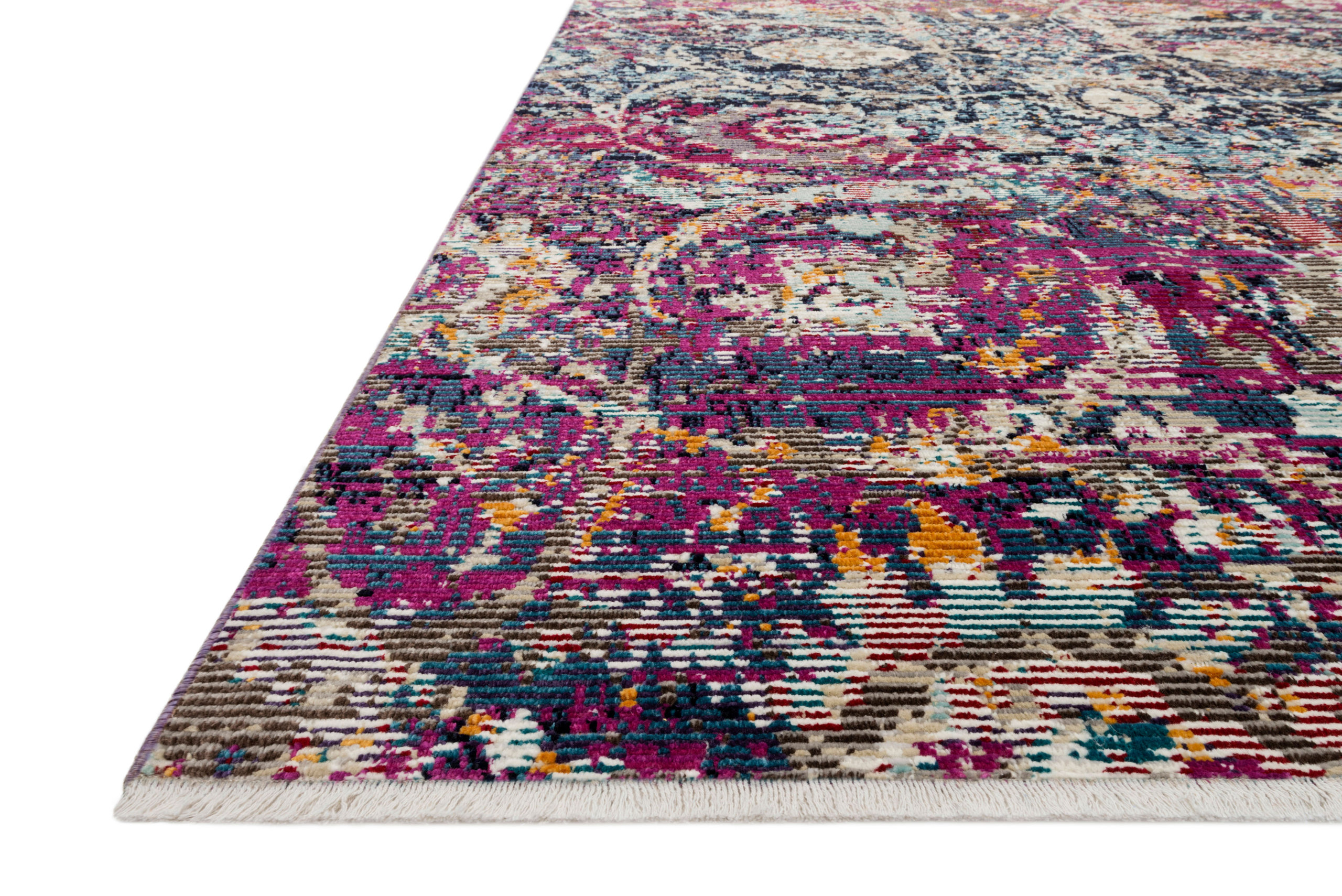 Loloi Silvia Sil-05 Midnight/Fuchsia By Justina Blakeney 6'x8'8" Rug, 6 ...