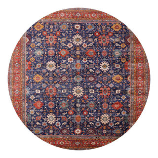 Ahgly Company Indoor Rectangle Mid-Century Modern Area Rugs, 5' x 7', 7 ...