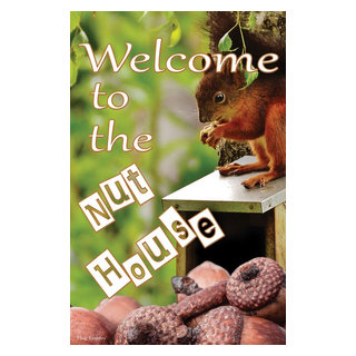 Flag Emotes, Double Sided Garden Flag, Welcome To The Nut House ...