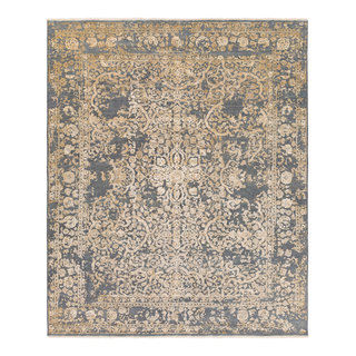 Desiree Traditional Medium Gray, Cream Area Rug, 2'x3' - Contemporary ...