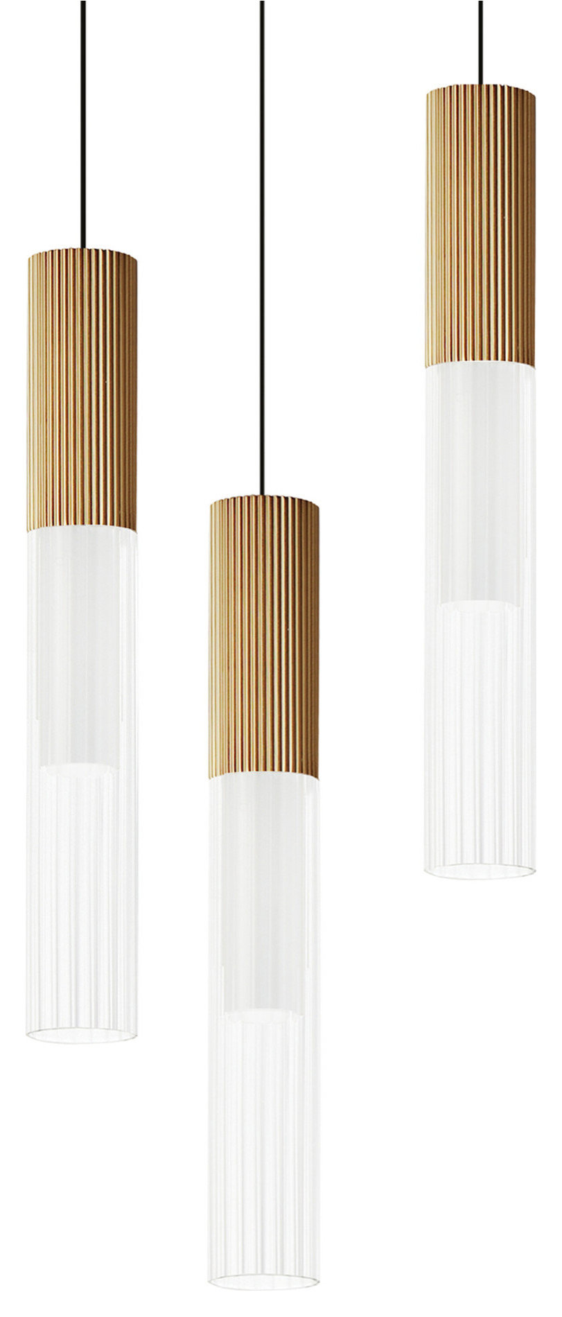 ET2 E11013 Reeds 3 Light 12"W LED Suspension Multi Light Pendant ...