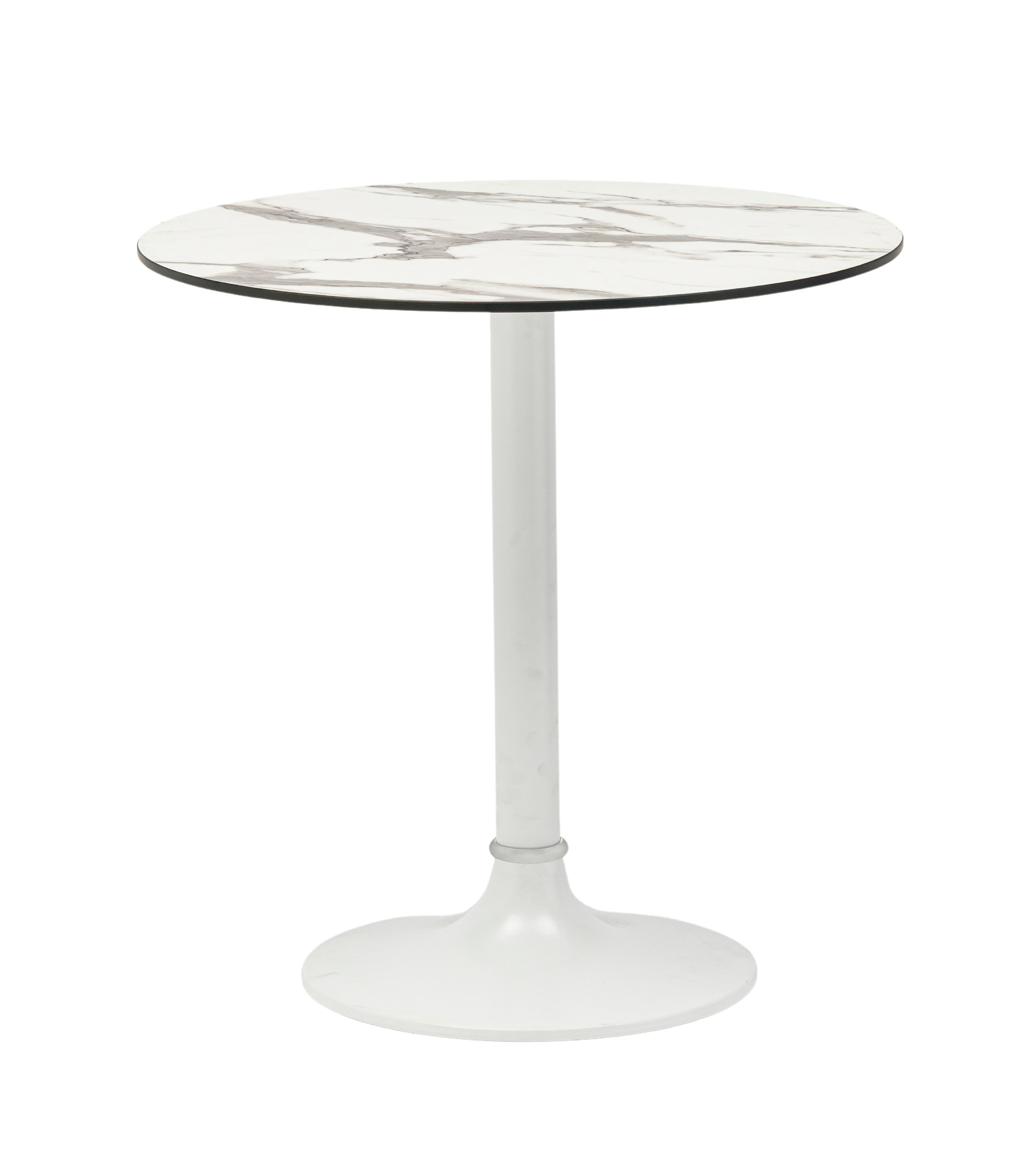 Jannie Bistro Table, White - Contemporary - Indoor Pub And Bistro ...