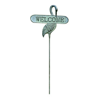 Welcoming Crane Garden Stake - Contemporary - Garden Statues And Yard ...