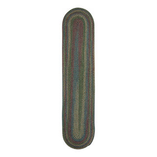 Colonial Mills Rug Worley Runner Dark Green Runner, Oval, 30"X120 ...