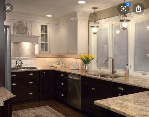 Layering tile? Two tile arrangement? I like it.