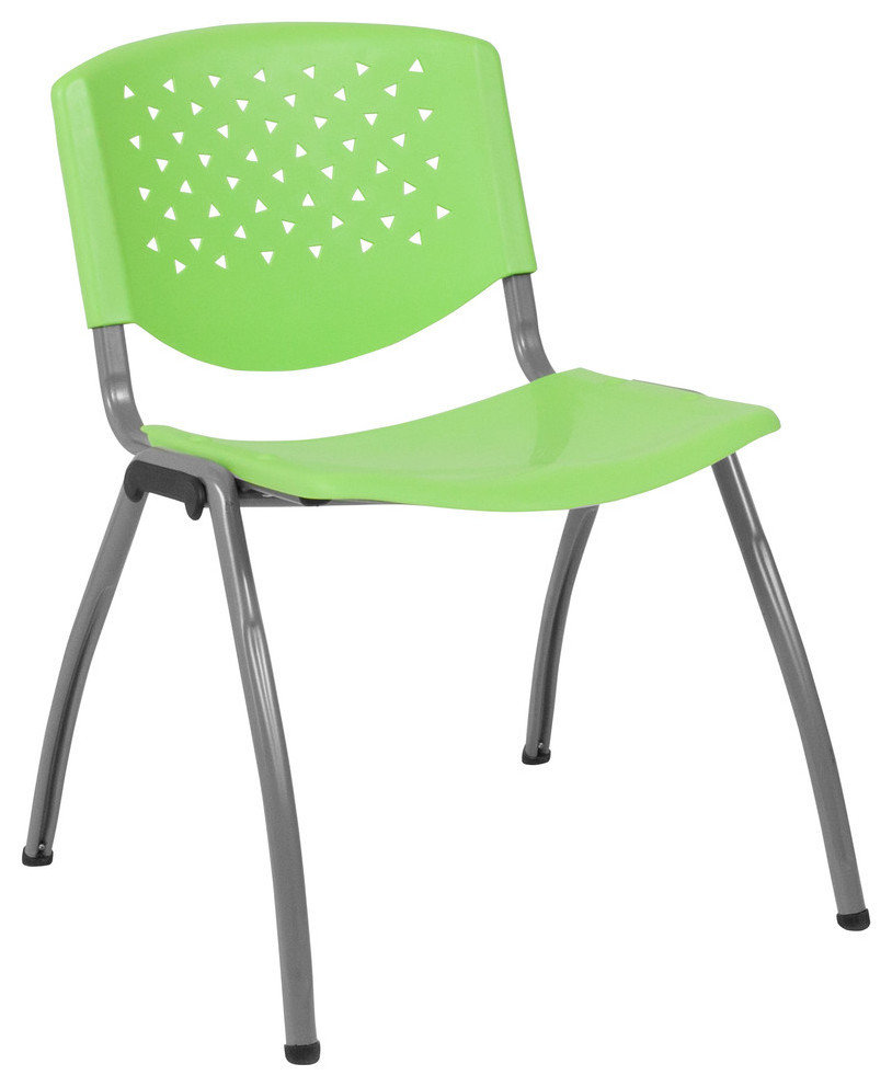 Hercules Series Plastic Stack Chair With Titanium Frame - Contemporary ...