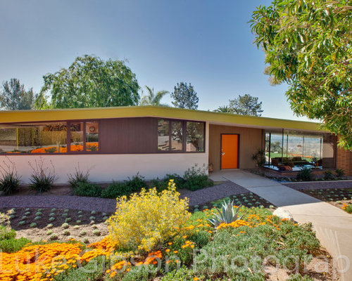 Mid Century Modern Ranch Exterior Design Ideas, Pictures, Remodel & Decor