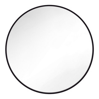 Feiss MR1301MBK Mirror Feiss Midnight Black - Transitional - Bathroom ...