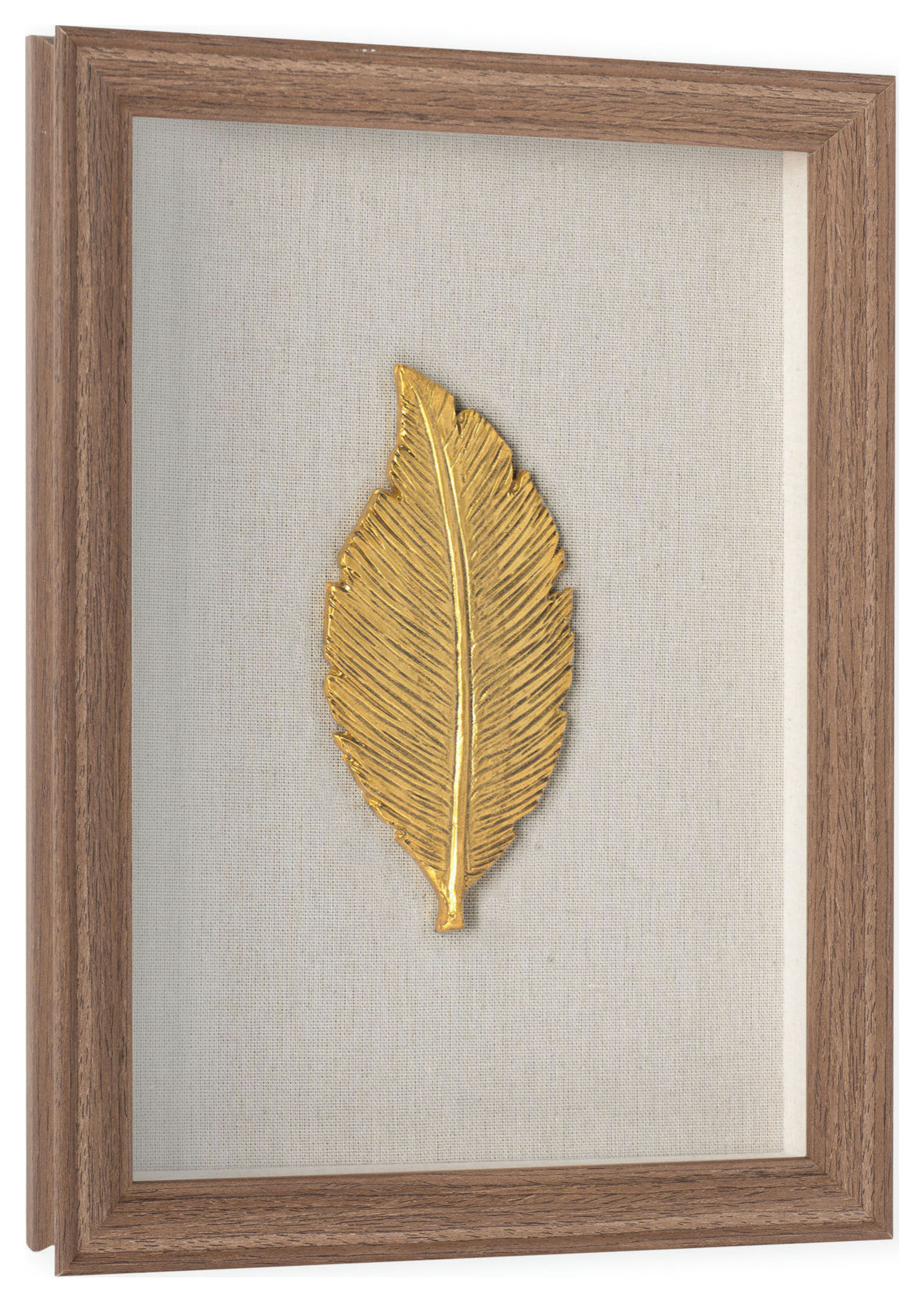 Golden Leaves Ii Shadow Box - Contemporary - Wall Accents - by Morning ...