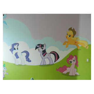 My Little Pony's Mural - Traditional - Los Angeles - by DK Murals | Houzz