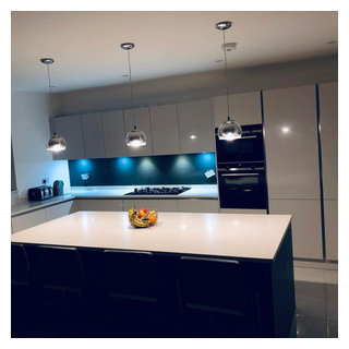 Ultra Modern Kitchen with LED lights in North Harrow By Kudos Interior ...