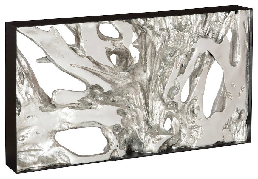 Rectangle Cycladic Wall Art, Pink, 8x4x15"h - Modern - Wall Sculptures ...