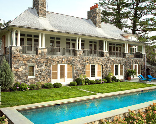 Stone Base House Home Design Ideas, Pictures, Remodel and Decor