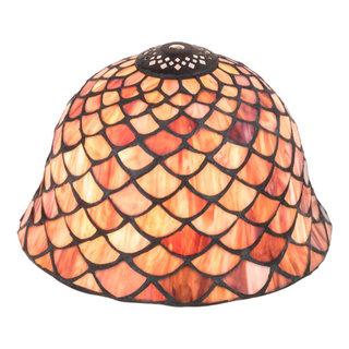 8.5 Wide Fishscale Shade - Beach Style - Lamp Shades - by Meyda ...