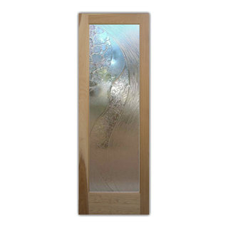 Interior Prehung Door or Interior Slab Door - High Tide - Cast Glass ...