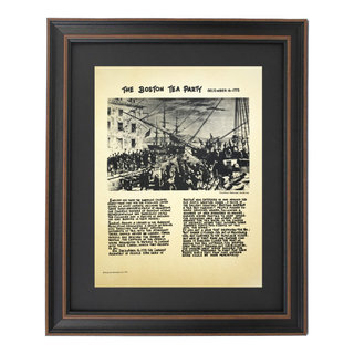 Framed Story of The Boston Tea Party - Traditional - Prints And Posters ...