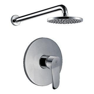 Parma Wall Mount Bathroom Rain Shower Set - Contemporary - Showerheads ...