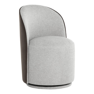Cavoli Swivel Dining Chair, Belfast Heather Grey / Meg Ash ...