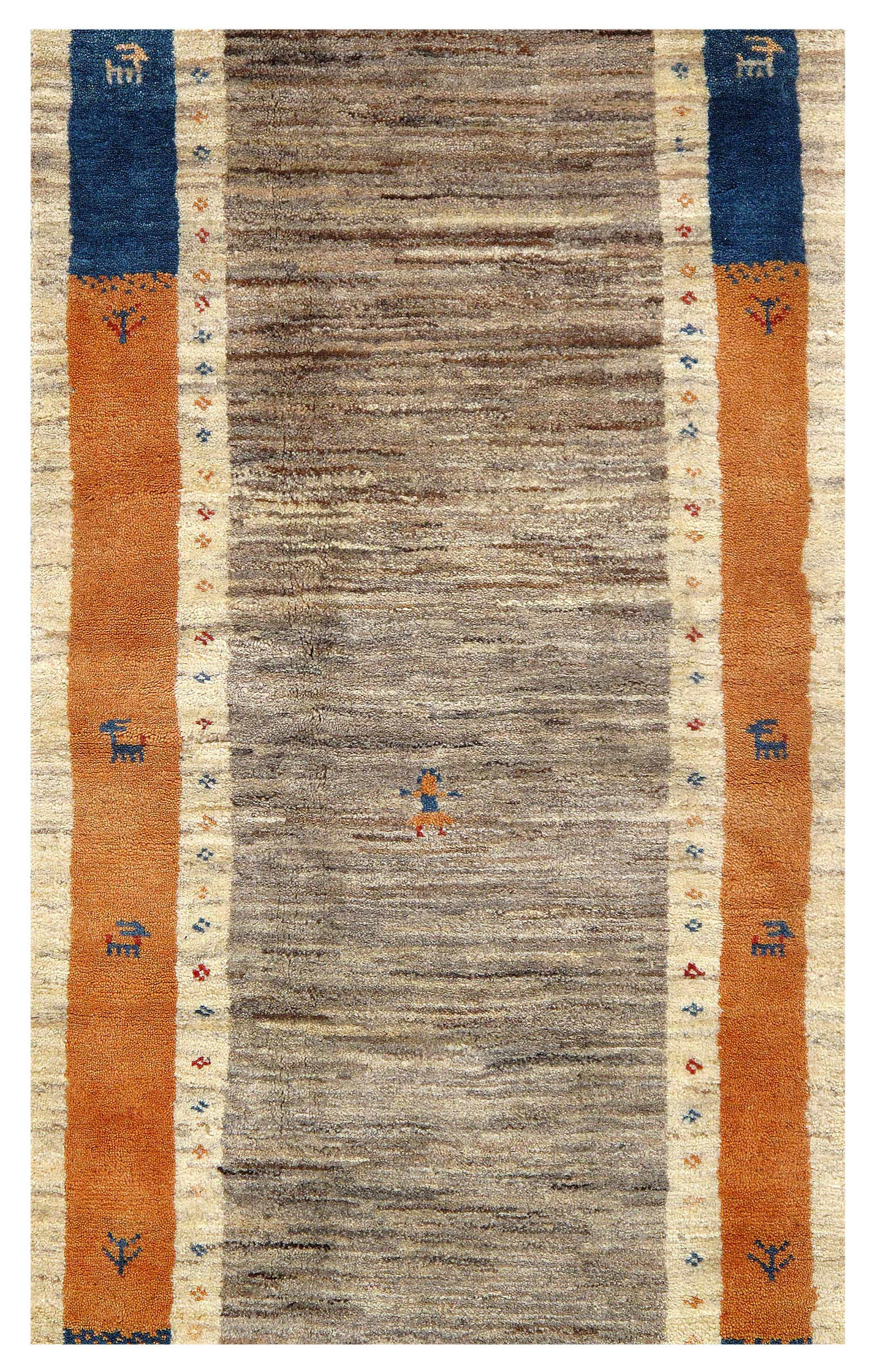 Multi Color Genuine Runner Gabbeh 2'7"x6'5" - Southwestern - Hall And ...