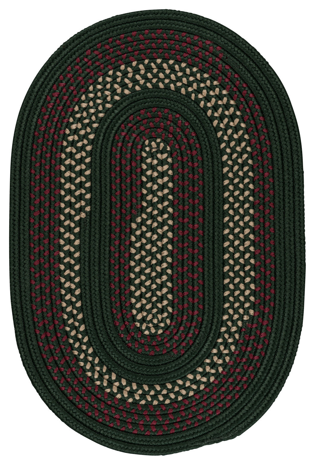 Colonial Mills Deerfield Df61 Hunter Green Area Rugs, 3x5 Oval ...