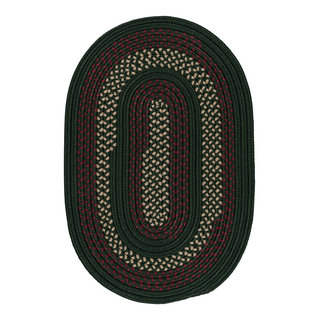 Colonial Mills Deerfield Df61 Hunter Green Area Rugs, 3x5 Oval ...
