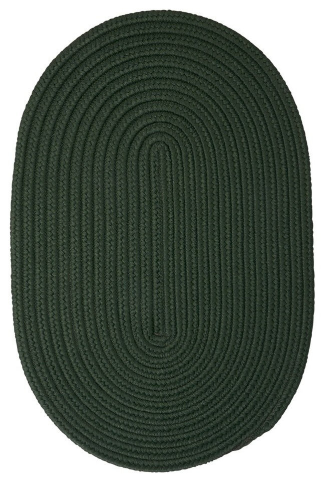 Boca Raton Rug, Dark Green, 3'x5' Oval, 3'x5' Oval - Contemporary ...