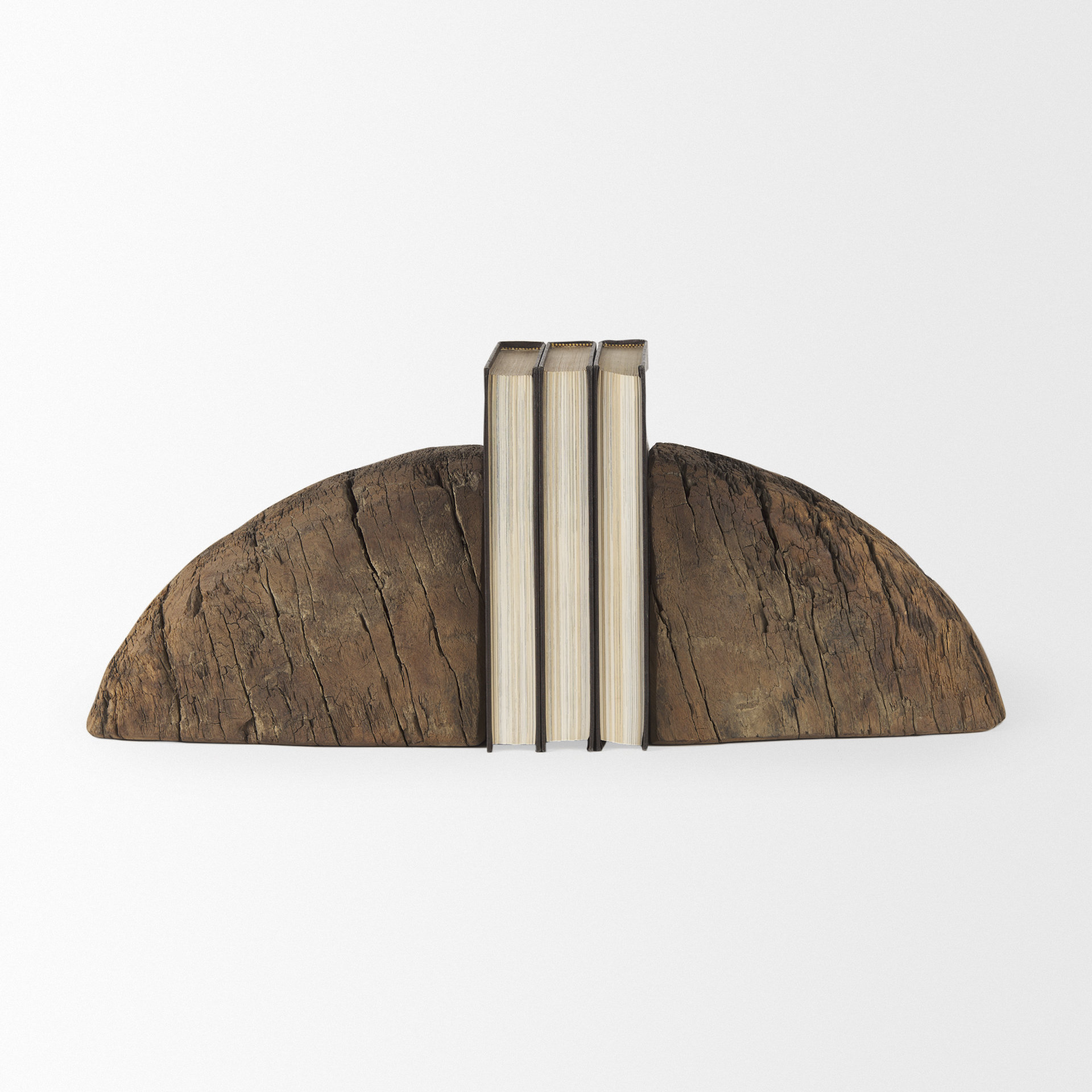 Incana Handmade Reclaimed Wooden Bookends - Rustic - Bookends - by ...