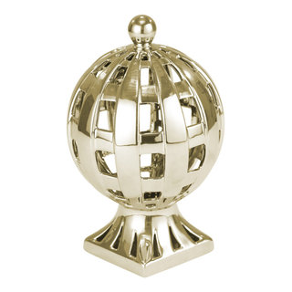 Sagebrook Home Ceramic Globe Decor, 11.75" - Contemporary - World ...
