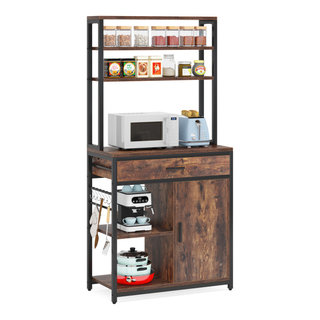 6-Tier Bakers Racks for Kitchens With Cabinet and With Drawers ...