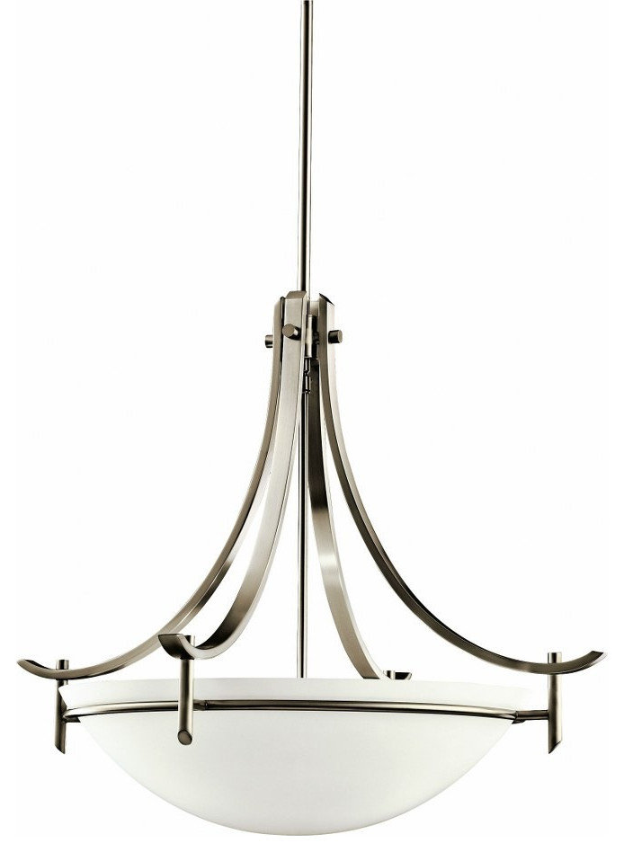 3 Light Contemporary Sleek Line Inverted Pendant Light Fixture Sunset ...