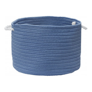 Colonial Mills Basket Colorful Braided Toy Basket Sapphire Round, 12 ...