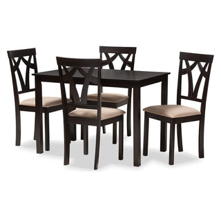 Sylvia Espresso Dining Set - Transitional - Dining Sets - by HedgeApple ...