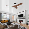 52 in. Indoor Brown Ceiling Fan with Remote and DC Motor, 6-Speed ...