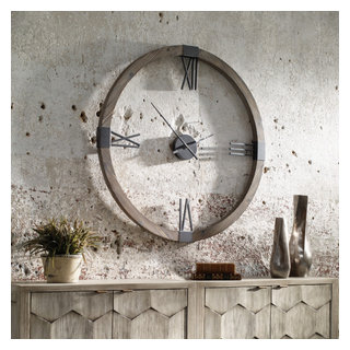 Uttermost 06454 Marcelo 40" Round Modern Farmhouse Analog Fir ...