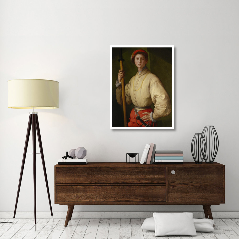 "Portrait of a Halberdier (Francesco Guardi?)" Paper Art, 32"x42", 32 ...