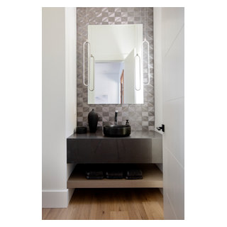 Custom Built Floating Vanity - Modern - Powder Room - Vancouver - by ...