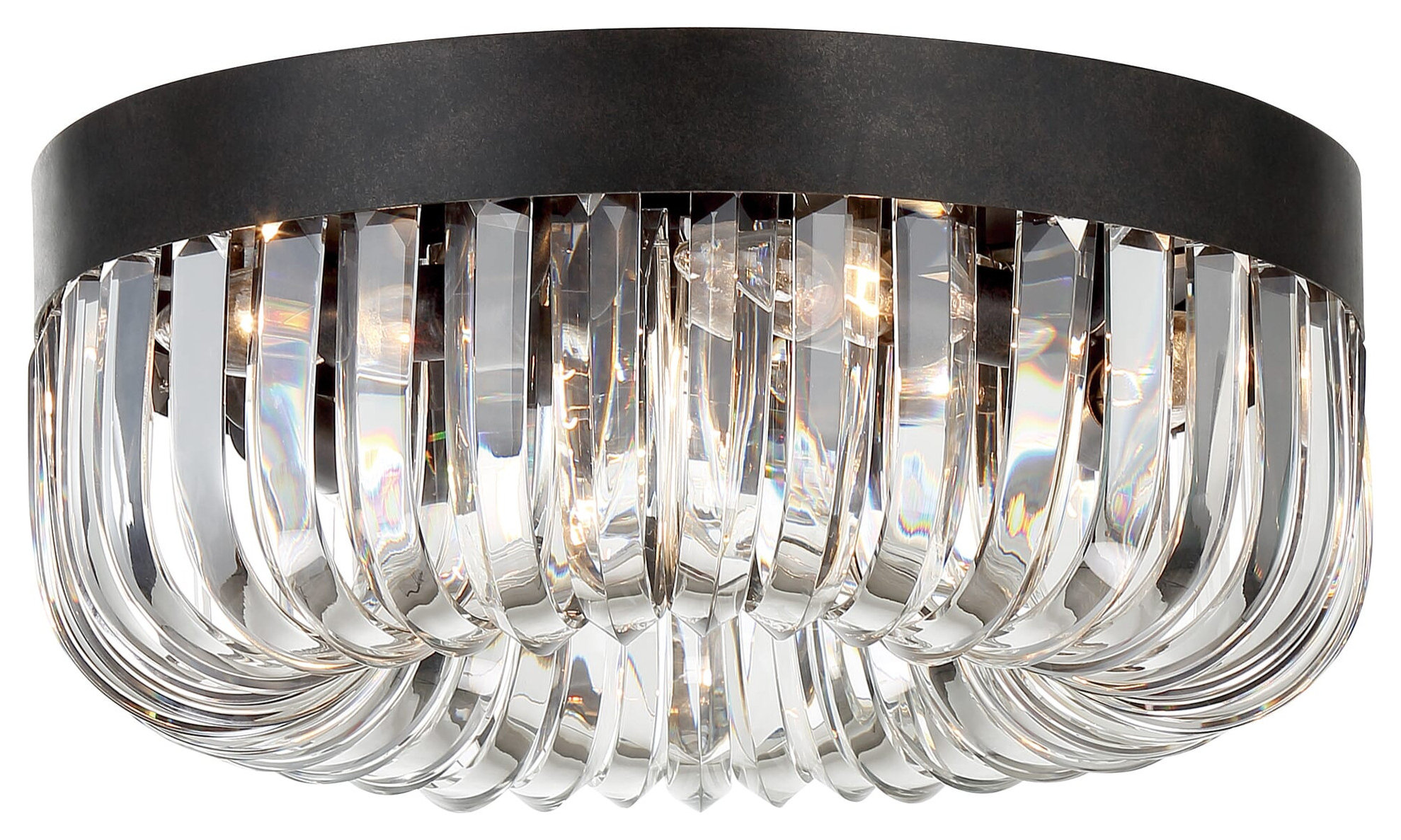 Alister 5-Light Ceiling Light in Charcoal Bronze with Clear Glass ...
