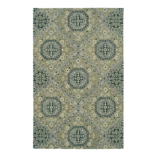 Kaleen Helena Collection Dark Fern Runner 2'6"x12' - Mediterranean ...