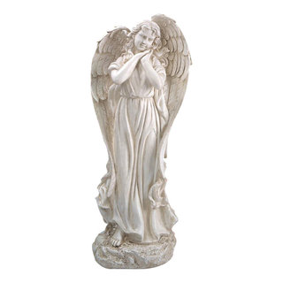 Constances Conscience Angel Statue - Traditional - Garden Statues And ...