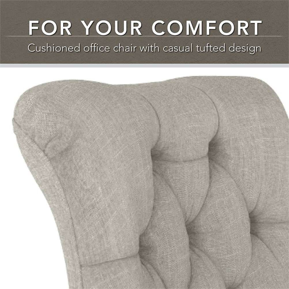 Bush Key West Engineered Wood Writing Desk with Office Chair in White ...