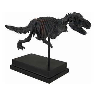 Tyrannosaurus Rex Skeleton Statue T-Rex on Museum Mount - Eclectic ...