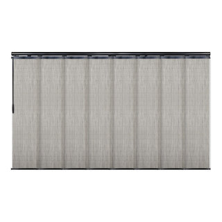 Arias 8-Panel Track Extendable Vertical Blinds 130-175"W, 91.4" H ...