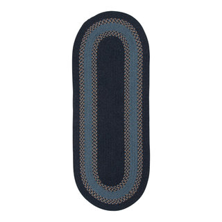 Colonial Mills Corsair Banded Runner Braided Rug, 30"x180" - Farmhouse ...