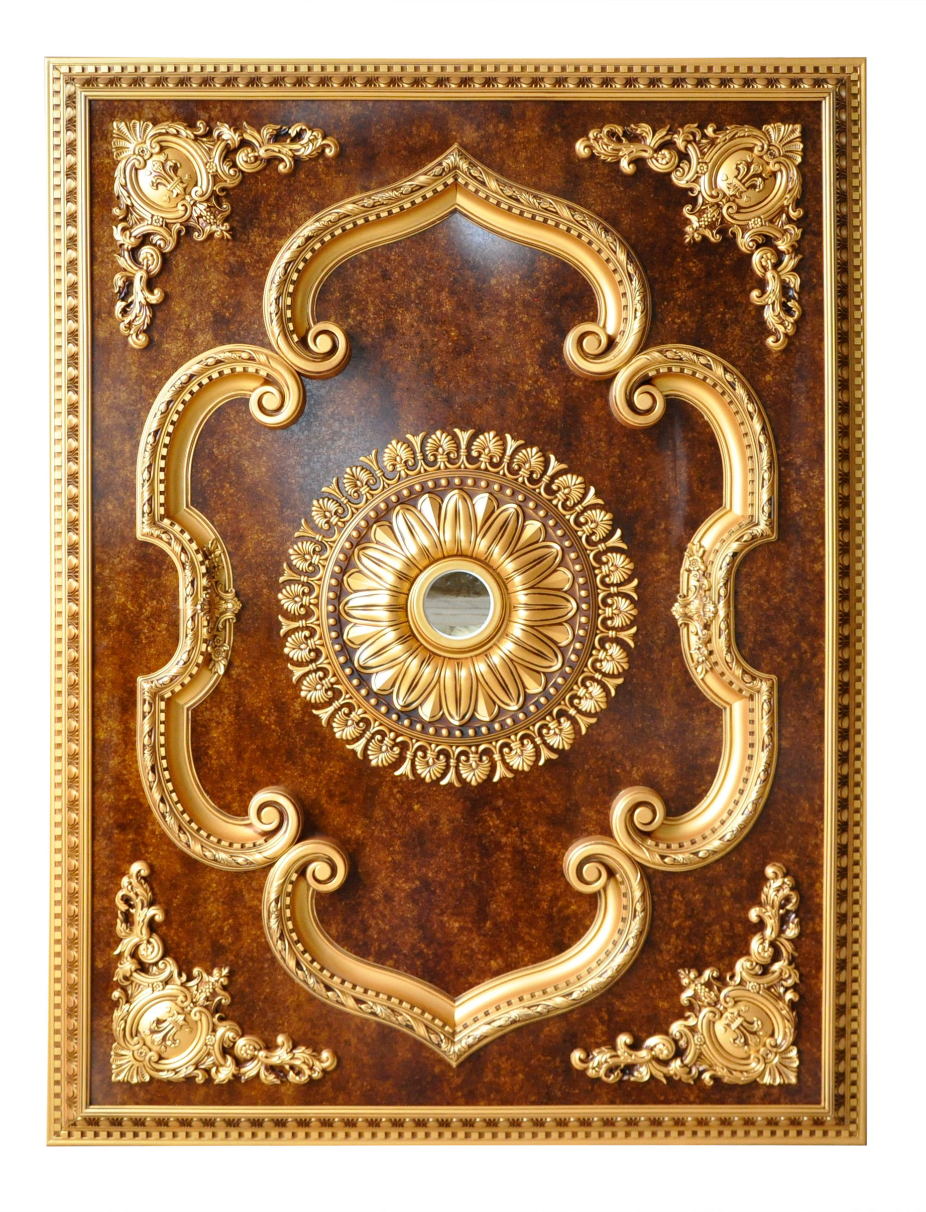 Artistry Lighting, Rectangle 63" x 47" Gold Ceiling Medallion (ART1216 ...