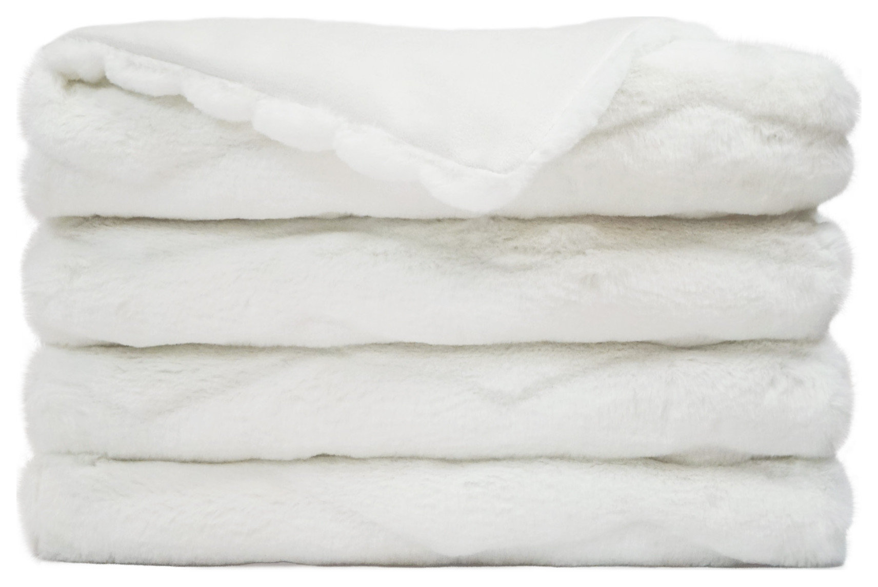 Lush Chevron Throw - Snow, 54" x 68" - Contemporary - Throws - by ...