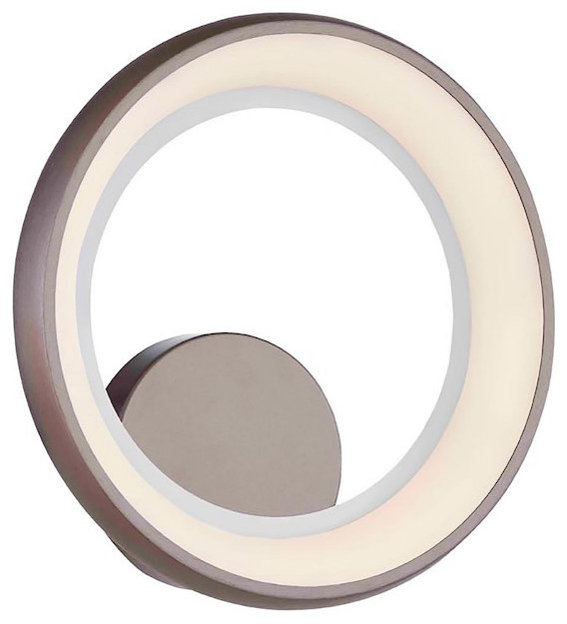 Justice Evolv Sway ADA 12" LED Ring Sconce, Opal/Bronze, ACR-4263-OPAL ...