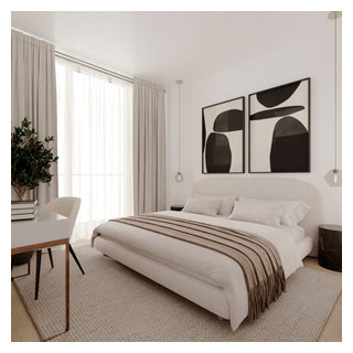 Small Modern Bedroom Interior Design - Modern - Bedroom - Miami - by ...