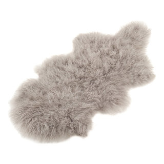 Mongolian Lamb Throw Rug - Contemporary - Novelty Rugs - by Saro ...
